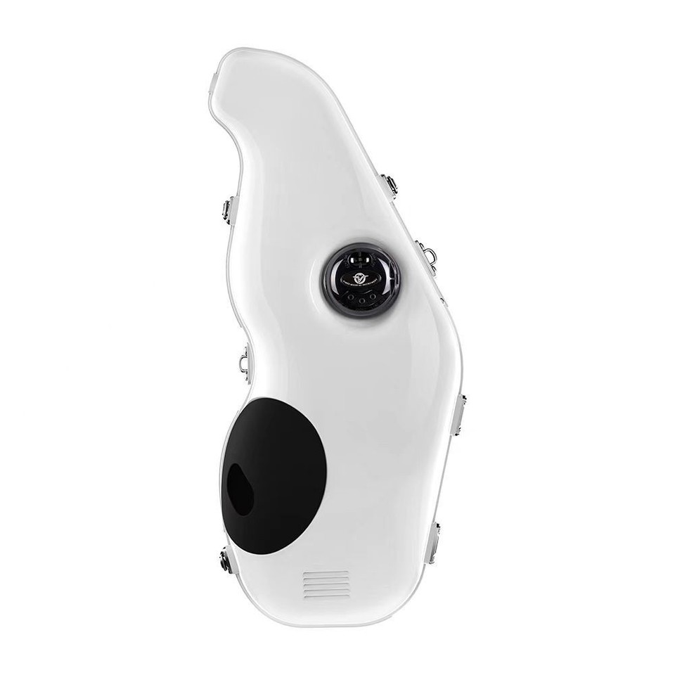 White Electronic Alto Saxophone Mute Silencer Sax Partner for sax ...
