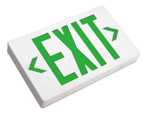 Lighting LED Exit Sign with Green Lettering (EXL1-10-UNV-WH-G-2) | eBay