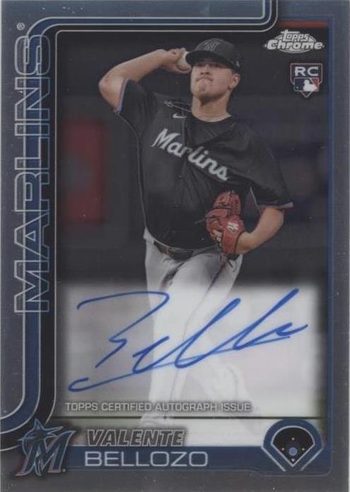 2025 Topps Chrome - Rookie Autographs Valente Bellozo #RA-VB (AU, RC ...