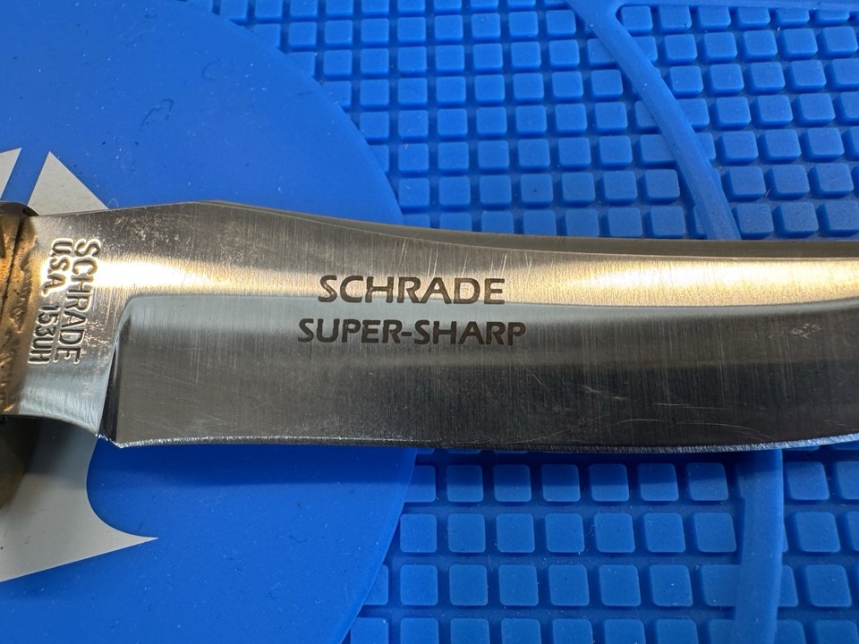 Schrade USA Uncle Henry 153uh Super Sharp Golden Spike Knife With ...