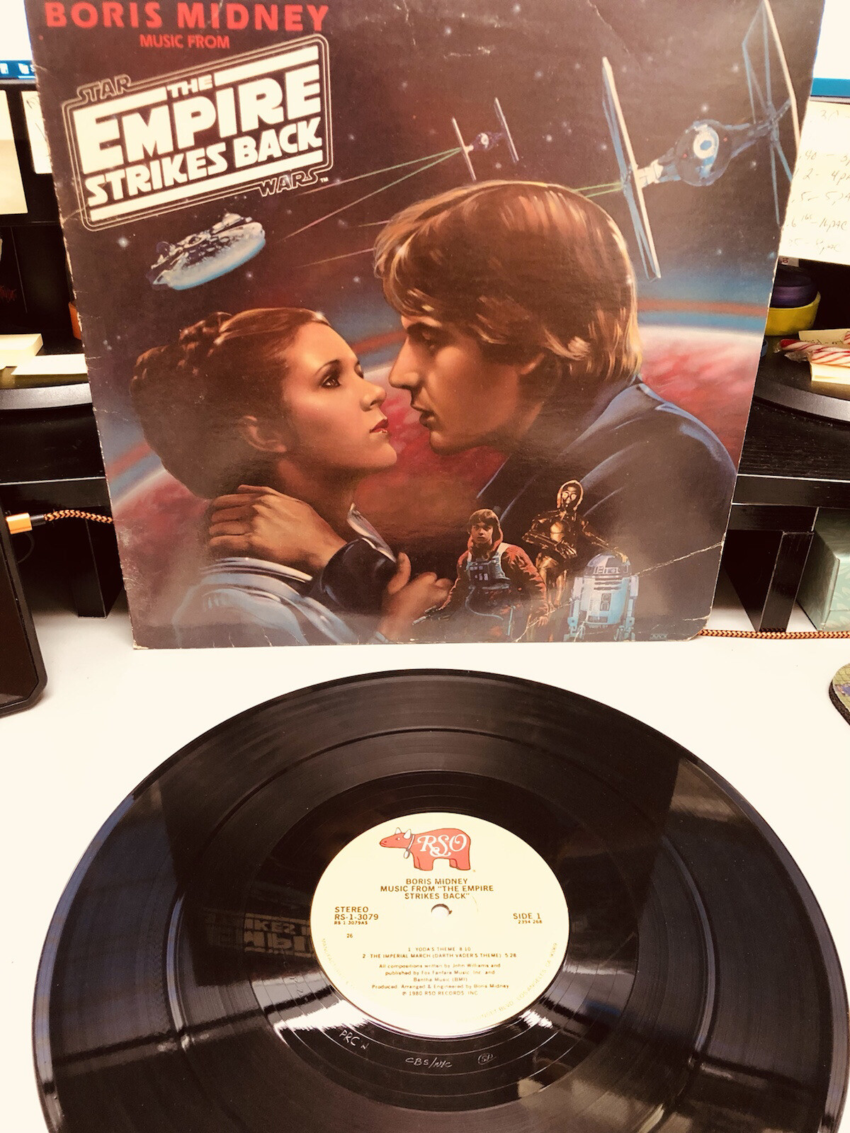 Star Wars Music from The Empire Strikes Back by Boris Midney Vinyl 1980 ...