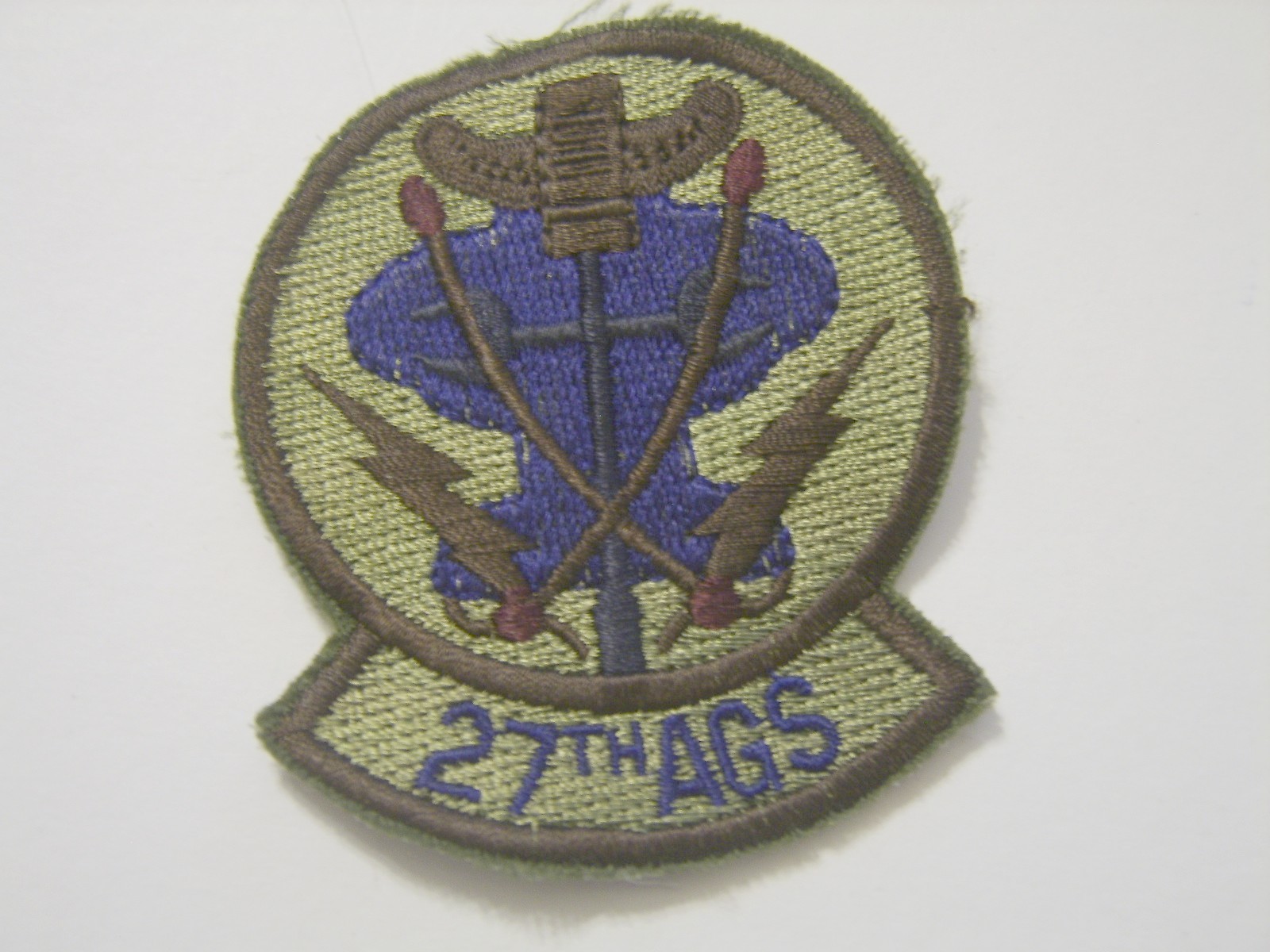 USAF PATCH - 27th AIRCRAFT GENERATION SQUADRON SUBDUED : KY18-1 | eBay