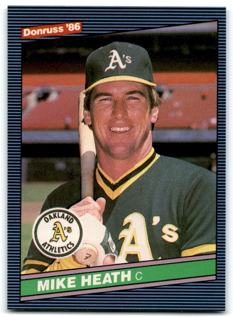 1986 Donruss Mike Heath Oakland Athletics #253 | eBay