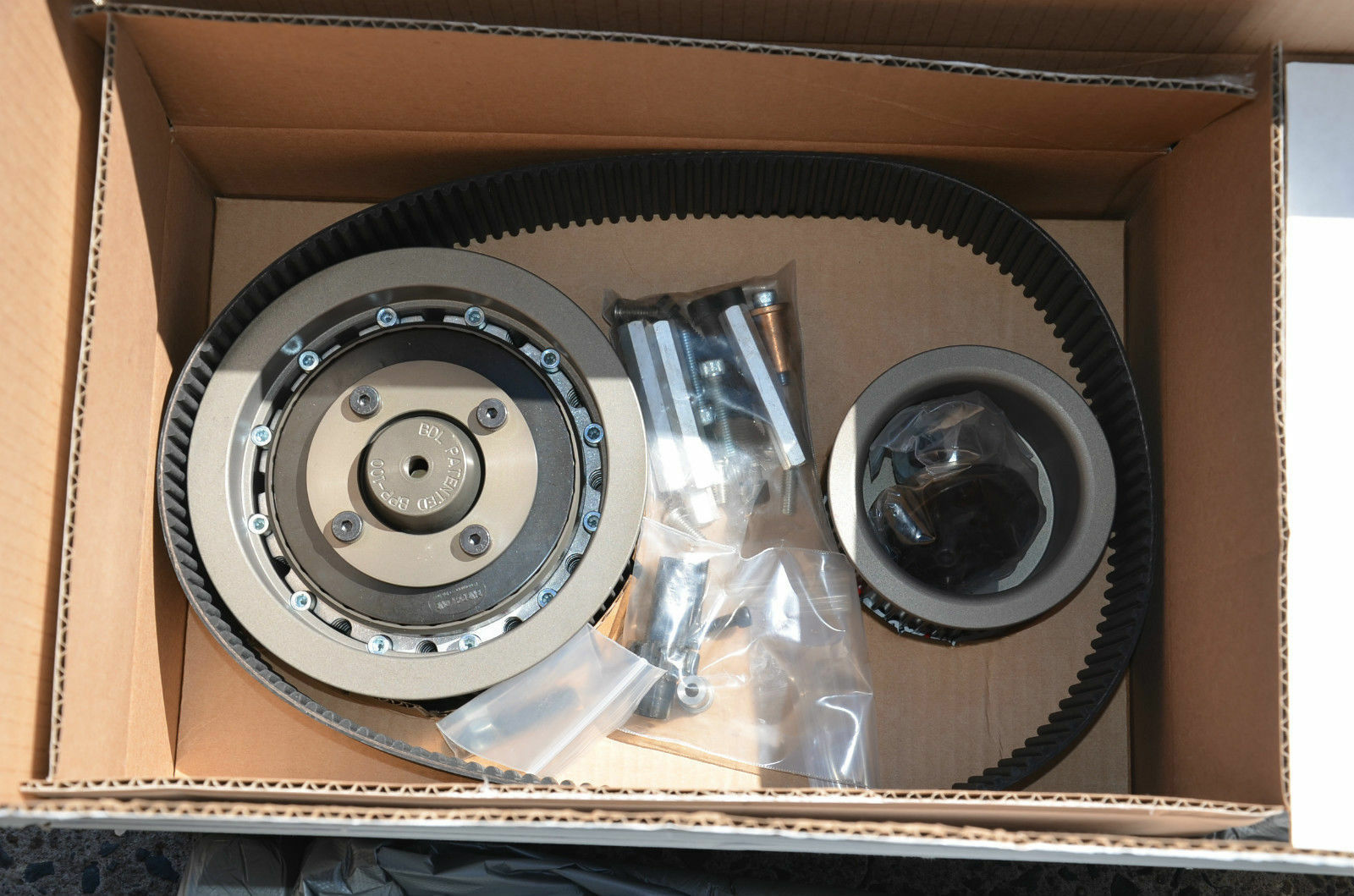 New Polished BDL LTD 3" Open Belt Drive Primary 1970-1978 Harley FX ...