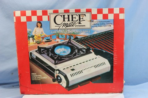 Vintage Chef Mate by Keromate Portable Gas Stove New IN BOX | eBay
