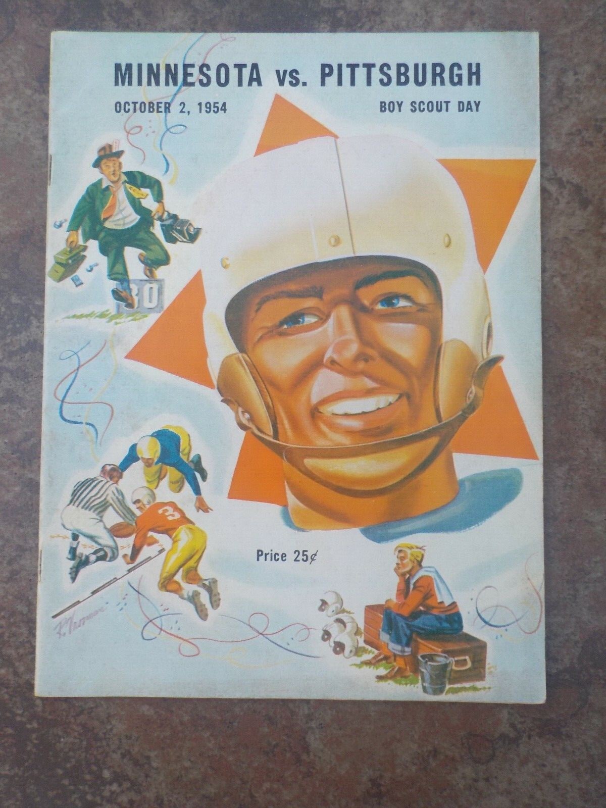 1963 PITTSBURGH PANTHERS PITT Vs MINNESOTA GOPHERS Football Program ...