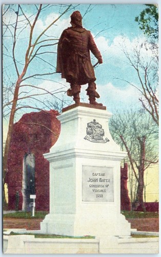 Postcard - Monument of Captain John Smith - Jamestown, Virginia | eBay