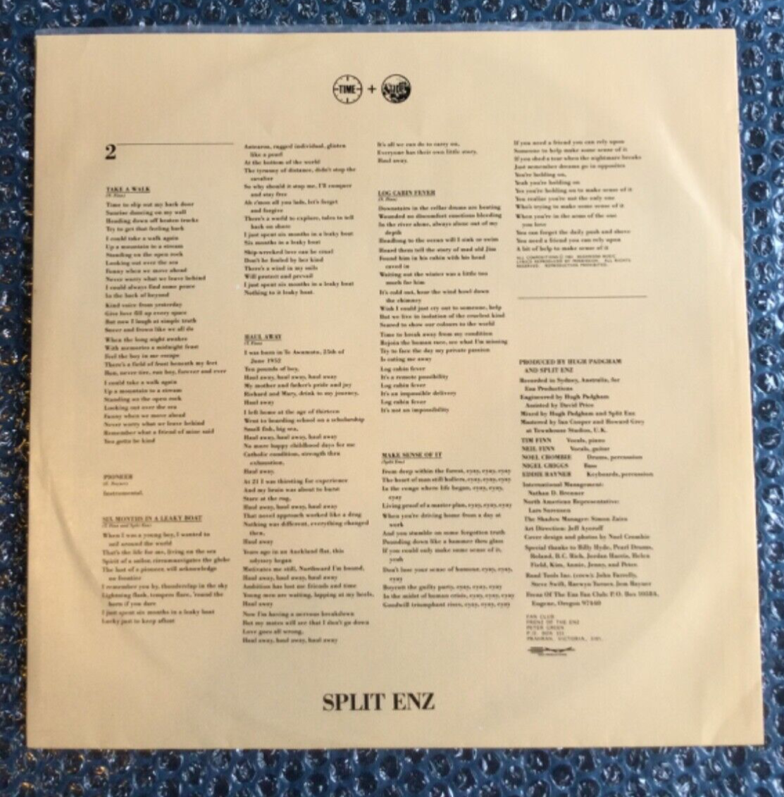 Split Enz Time and Tide Vinyl LP 1982 🍄 Mushroom with Hype sticker | eBay