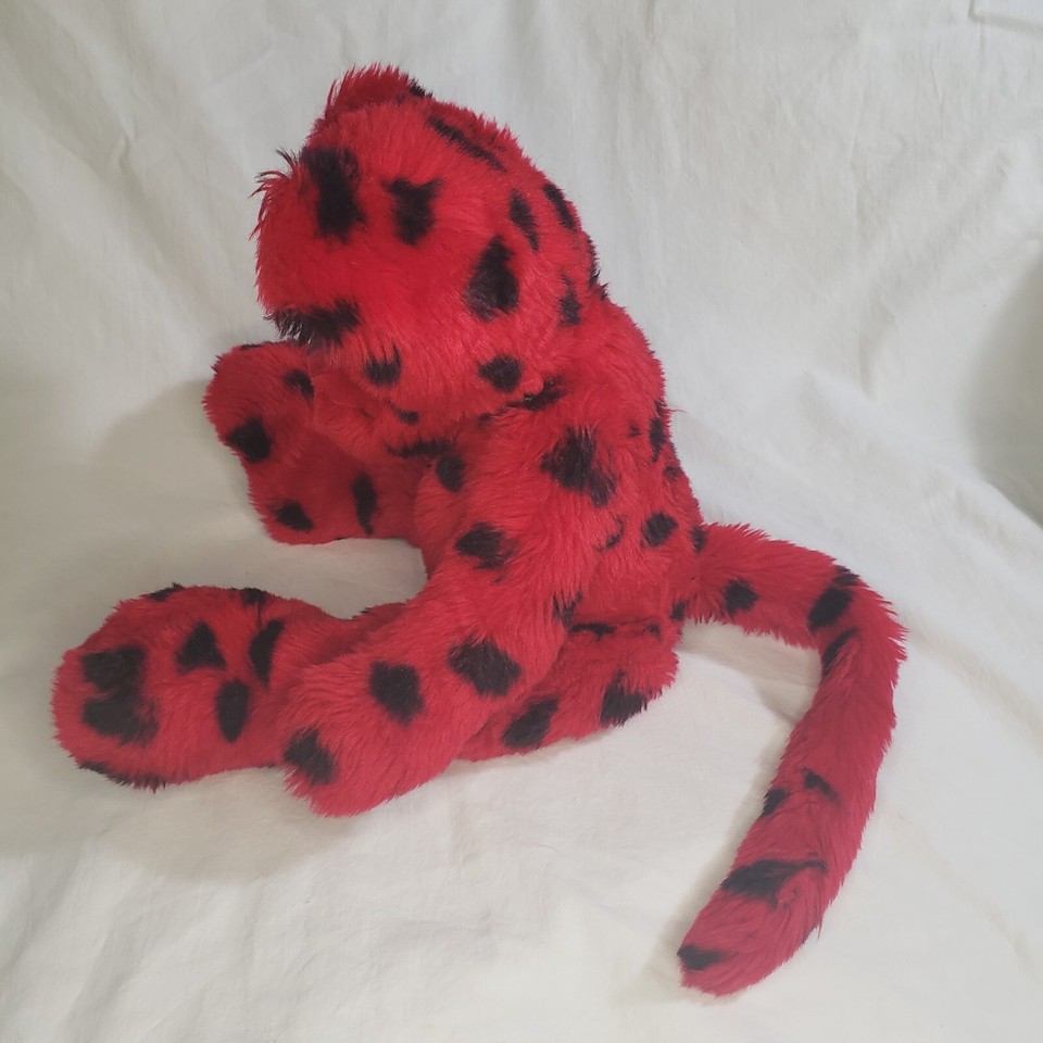 First & Main Zooglies Red With Black Spots Soft Plush Stuff Animal | eBay