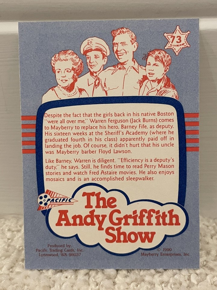 1990 Pacific The Andy Griffith Show - Warren Ferguson #73 NM! | eBay