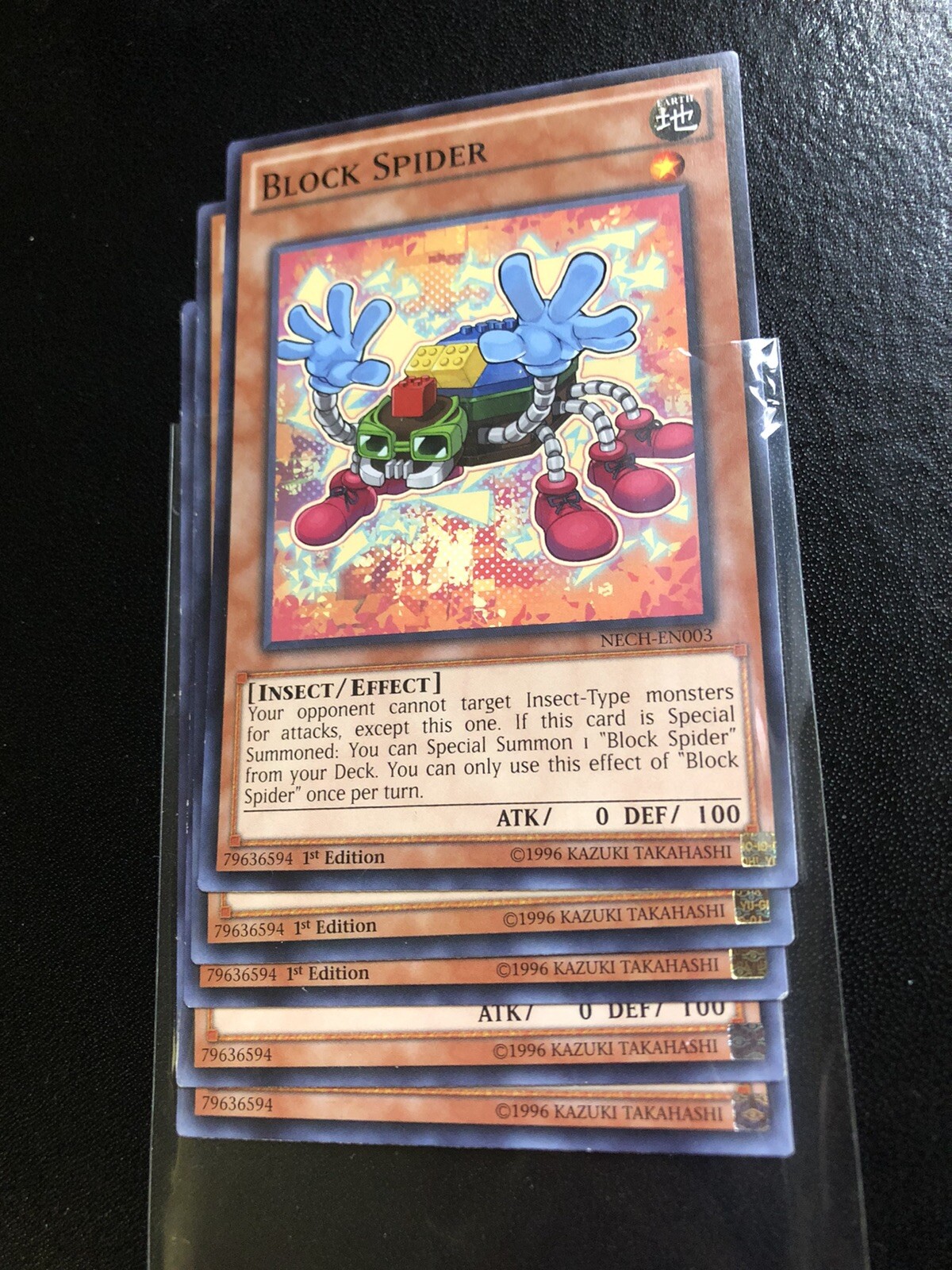 Yugioh Block Spider The New Challengers NECH-EN003 1st Edition ...