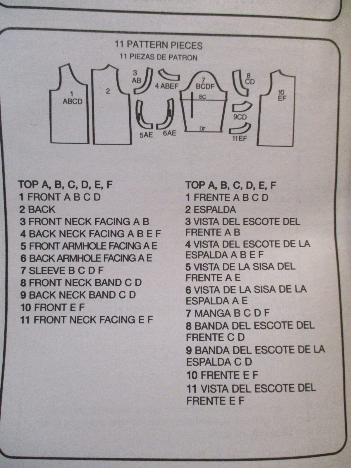 McCall's Pattern M7322 Miss Size L-XL-XXL (16-26) Tops Sleeve Neck ...