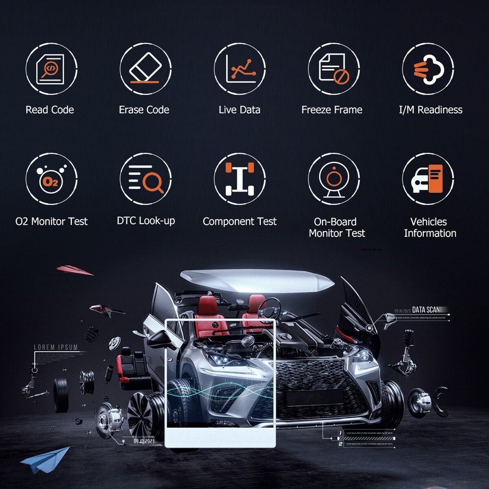 OBDPROG M500 Cluster Mileage Correction Odometer Adjust OBD2 Scanner ...