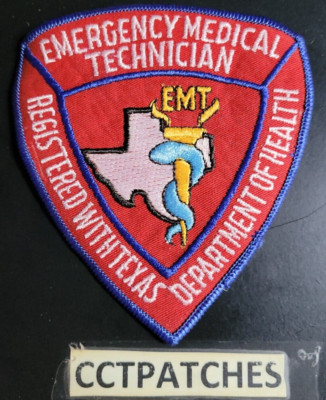 RARE TEXAS REGISTERED DEPT OF HEALTH EMERGENCY MEDICAL TECHNICIAN EMS ...