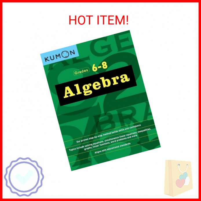 Kumon Algebra-Grades 6-8 (Kumon Middle School Math Workbooks) | eBay