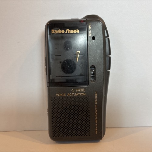Radio Shack Portable Voice Microcassette Tape Recorder Micro-22 ...