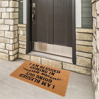 Funny Welcome Doormat I Am Blessed Coming in I Am Blessed Going Out ...