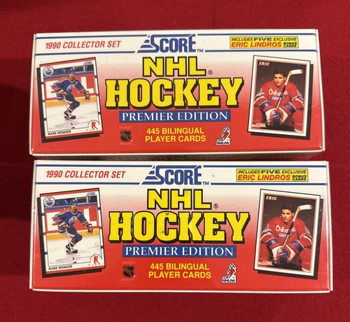 1990-91 Score NHL Hockey Premier Edition Bilingual Collectors Set (2 ...