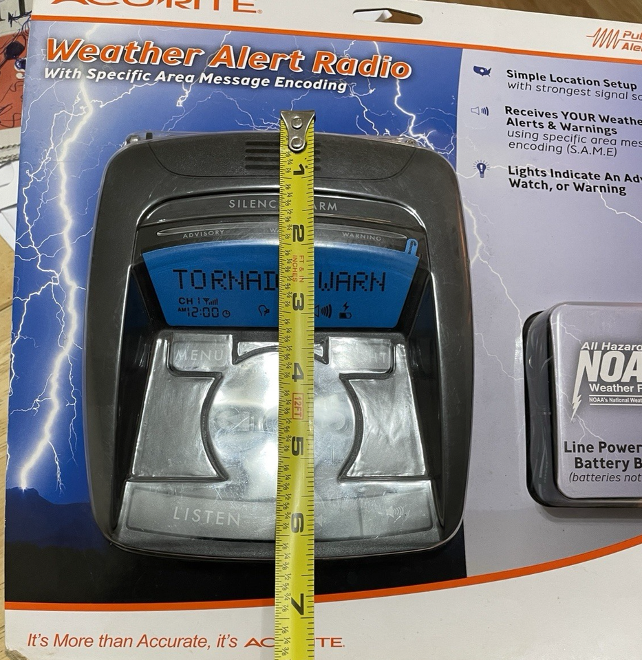 Acurite NOAA Weather Alert Radio Specific Area Message Encoding AC ...