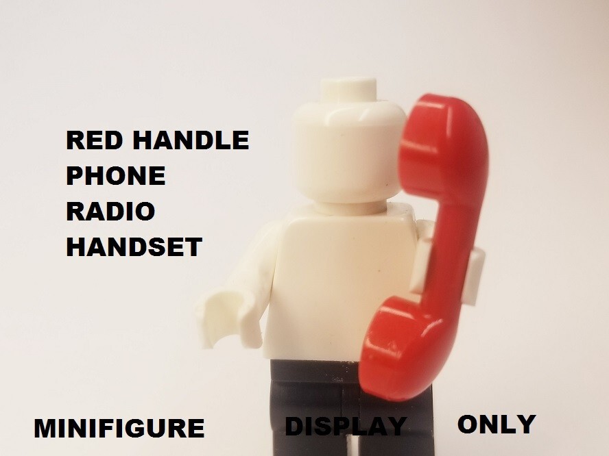 LEGO Phone Minifigure RED Radio Handle Handset Pull Door Gear Mini Doll ...
