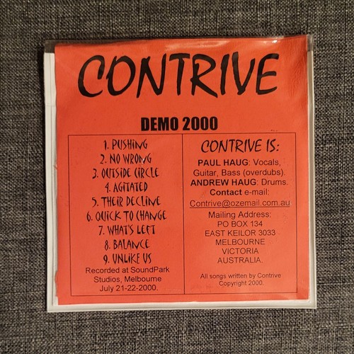CONTRIVE 'Demo 2000' CD RARE Metalcore | eBay