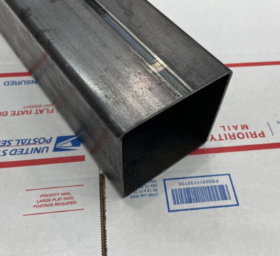 4" x 4" X 1/8" WALL SQUARE STEEL TUBING 6" LENGTH 4 X 4 X .125" TUBE ...