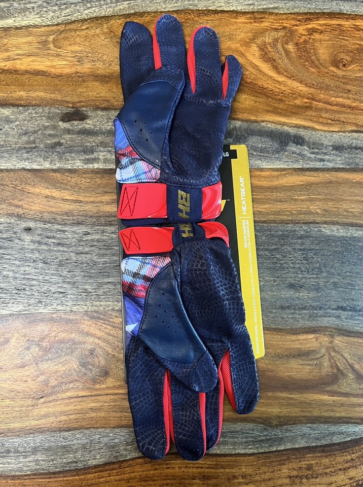 Under Armour Bryce Harper Pro Size Large Batting Gloves USA Limited ...