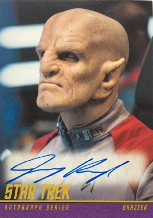 Jeremy Raymond Classic Design Autograph from Star Trek Beyond Cards Set ...