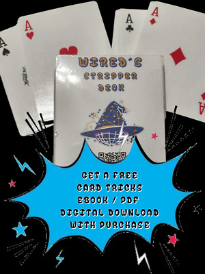 Wired's Stripper Deck Tapered Playing Cards Magic Trick Card Magic Blue ...