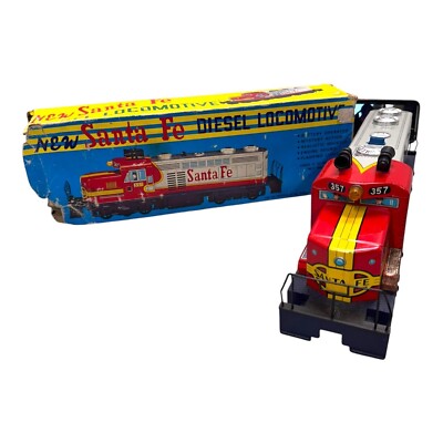 Vintage MT Modern Toys Masudaya Japan Tin Santa Fe 357 Diesel ...