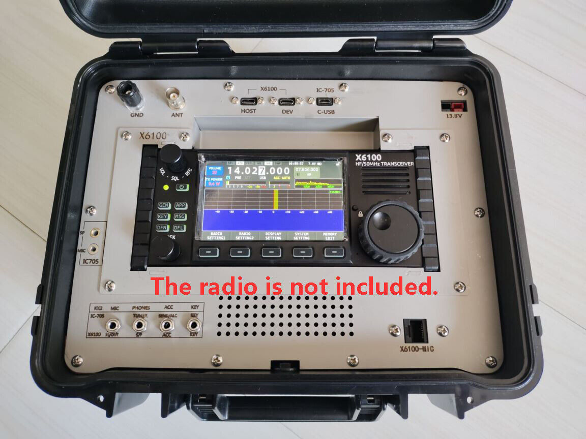 3 in 1 Plastic Waterproof Radio Box for XIEGU X6100/Elecraft KX2 for ...