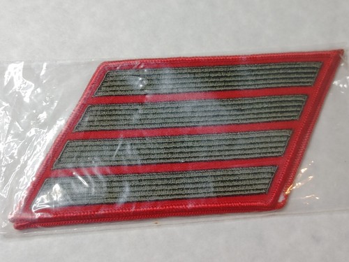 1pr - US Marine Corps Alpha Uniform Service 4 Stripe Hash Marks Patch ...