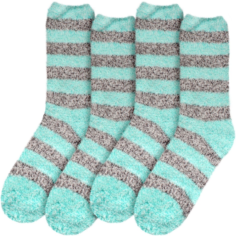 Chirpy Socks - Women's Soft Fuzzy Warm Cozy Striped Fuzzy Socks | eBay