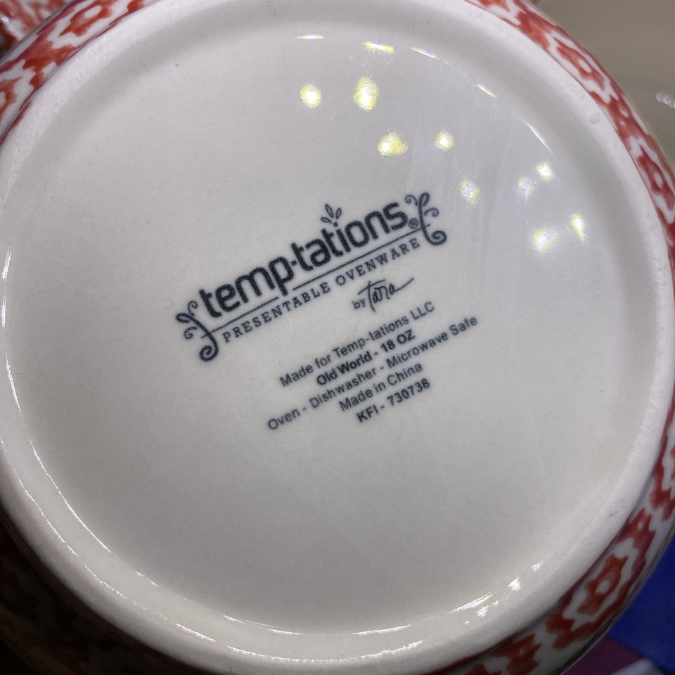 Three Piece Soup Bowl Set Temp-tations Presentable Oven Ware Brand | eBay
