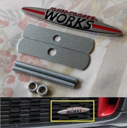 R53 MINI Cooper S JCW John Cooper Works Chrome Small Front Grille Badge ...