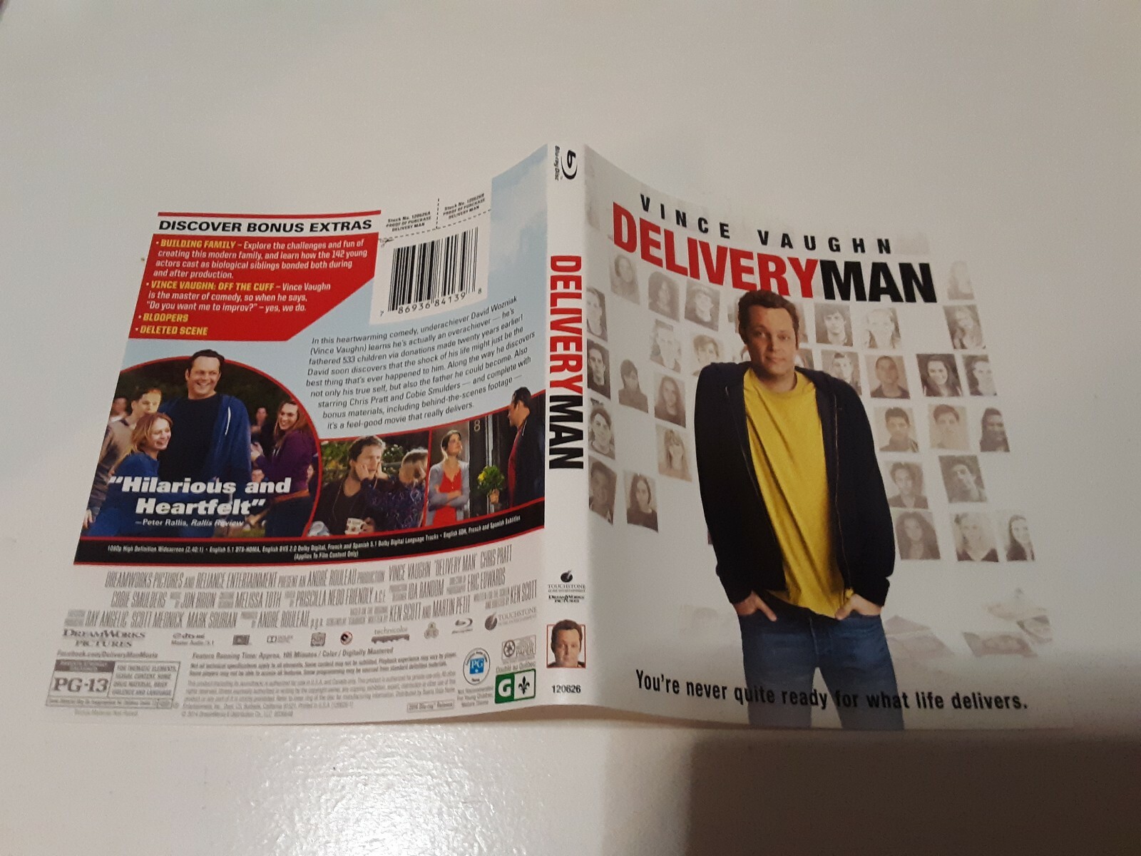 Delivery Man Bluray DVD ARTWORK ONLY NO DISC | eBay