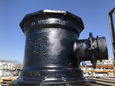18” x 6” MJ MECHANICAL JOINT X SWIVEL ANCHOR HYDRANT TEE C153 DUCTILE ...
