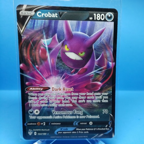 Pokemon Card: Crobat V Darkness Ablaze 104/189 Holo Ultra Rare NM/M | eBay