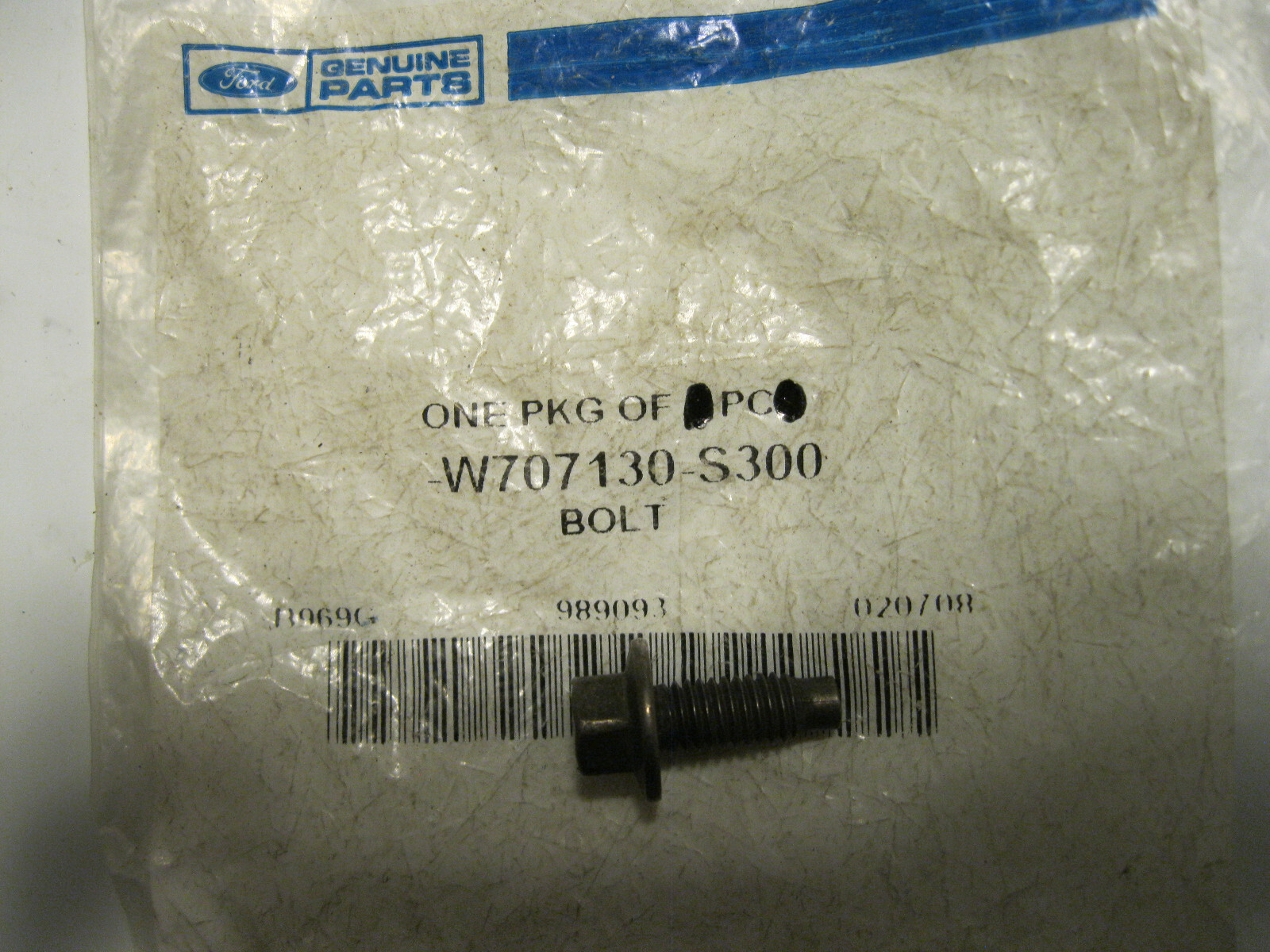 Genuine Ford OEM -W707130-S300 Heat Shield Bolt | eBay