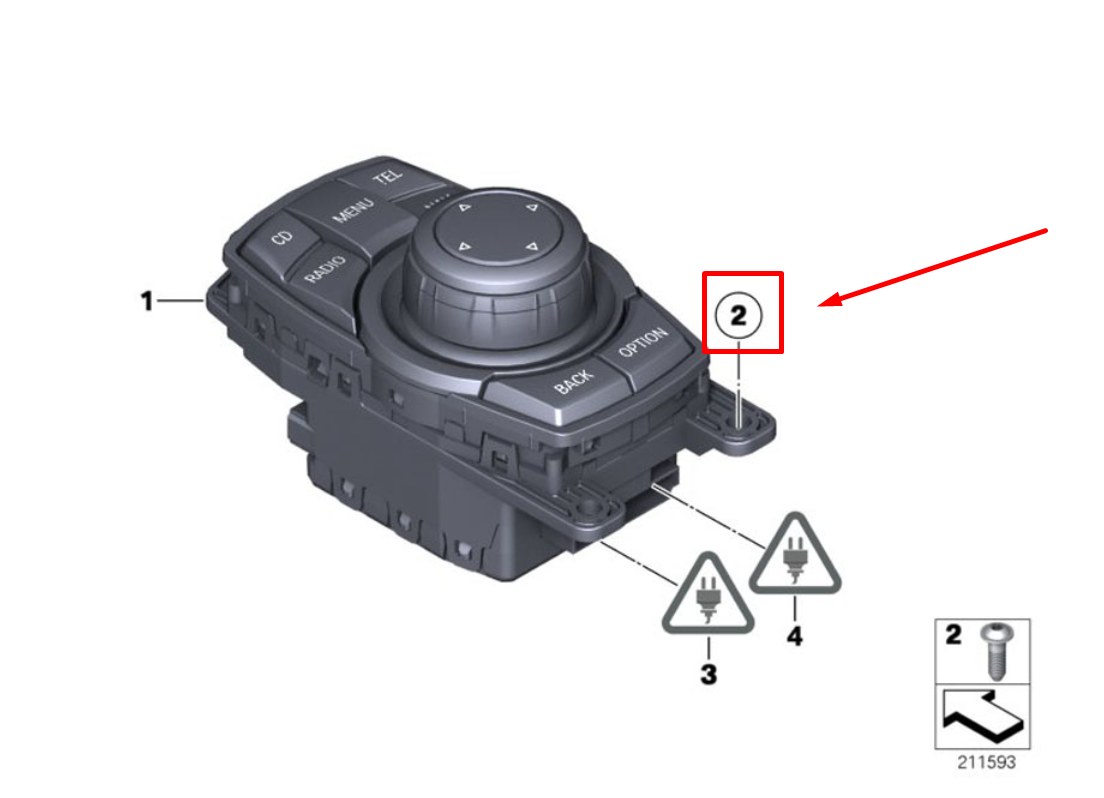 2016 BMW M3 iDrive Navigation Switch Knob Joystick 65829350723 for sale ...