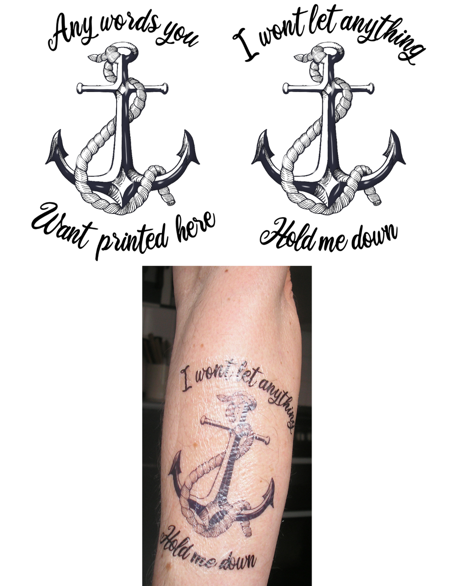 Anchor Word Tattoos