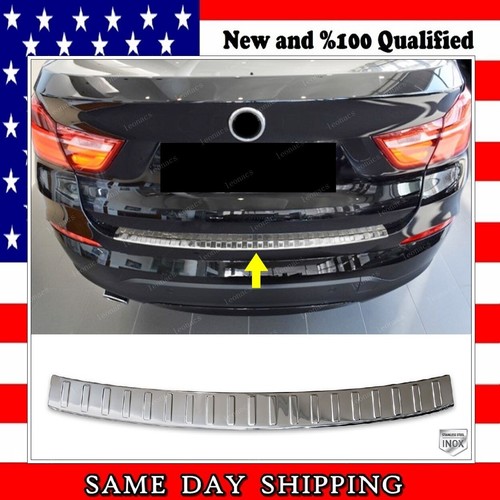 Chrome Rear Bumper Protector GLOSSY S.STEEL For BMW X4 F26 2015 to 2018 ...