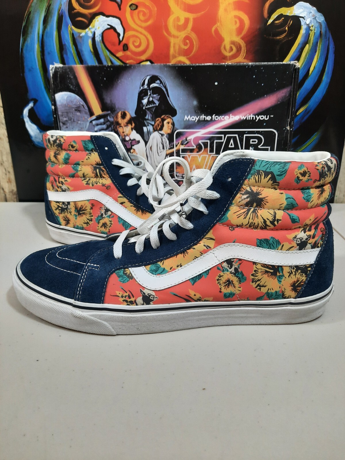 Vans Sk8-hi Reissue X Star Wars "Yoda Aloha" ships FAST Size 13 | eBay