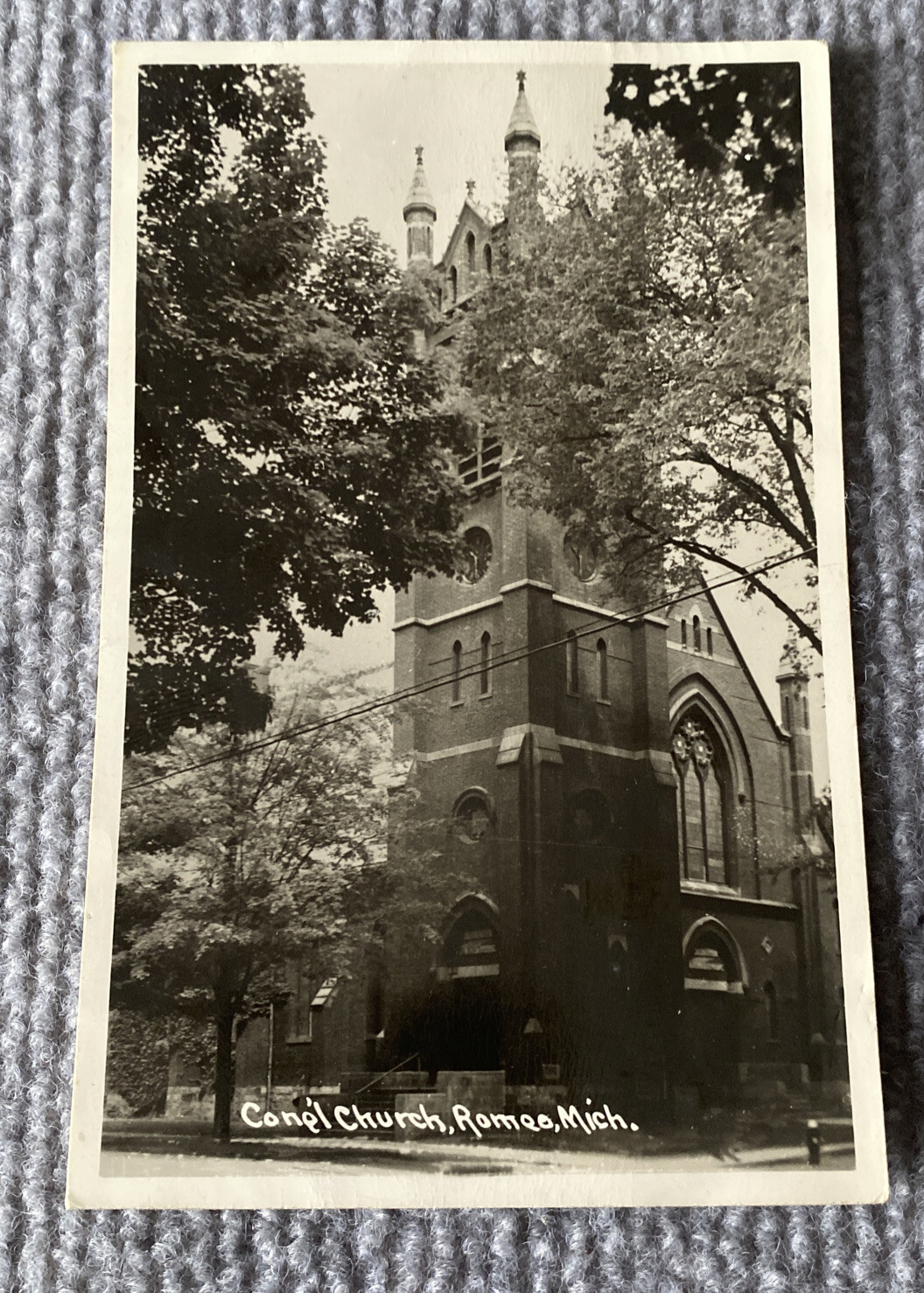 1951 Cone’l Church Romeo Michigan Postcard RPPC Free Shipping 0 | eBay