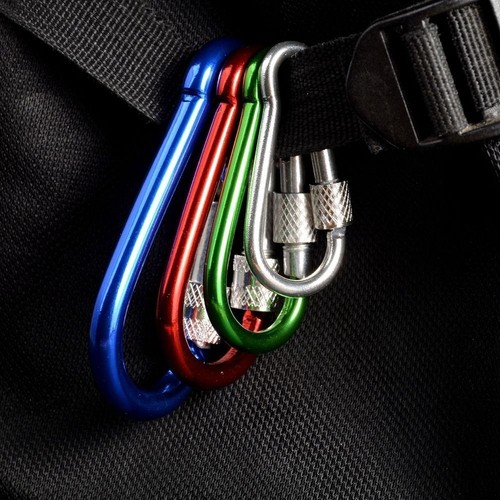 4pcs Multi Colors Safety Buckle Keychain Climbing Button Outdoor Tool ...