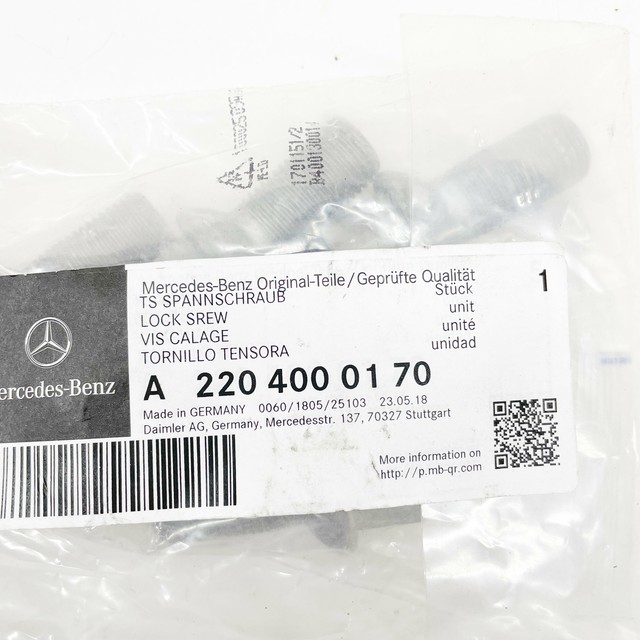 Mercedes-Benz Ml W164 Spare Wheel Clamping Screw A2204000170 OEM for ...