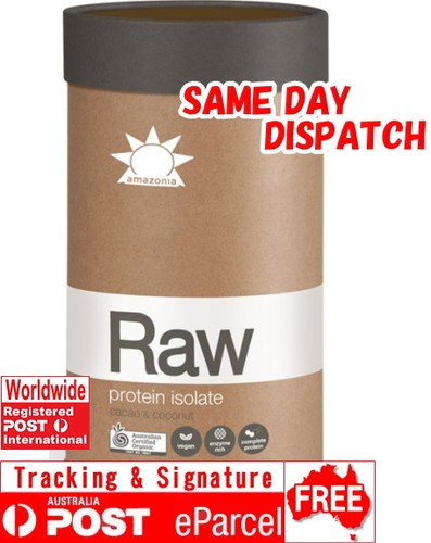 Amazonia Raw Vegan Protein Isolate Powder 1kg / NEW Cacao Coconut or ...