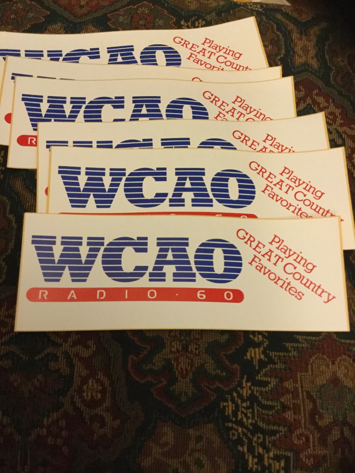 6 WCAO Baltimore Vintage Radio Station Bumper Stickers | eBay