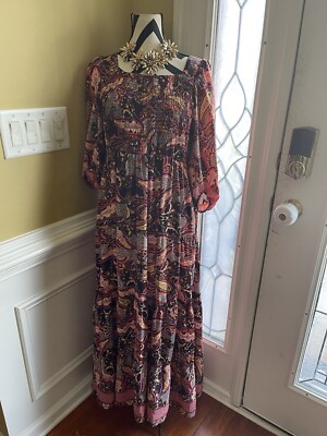 anyhropologie Me 2 Magic Bohemian Tiered Maxi Dress SZ 2X | eBay