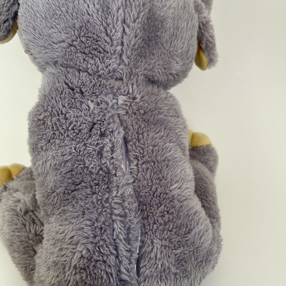 THE BEAR FACTORY 2001 Gray Elephant Soft Plush Stuffed Animal with ...